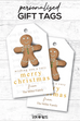Gingerbread Cookie, Personalized Christmas Gift Tags – Scrap Bits