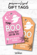 Hey Boo Printable Halloween Ghost Tags . Instant Download Editable Tem ...