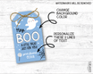 Hey Boo Printable Halloween Ghost Tags . Instant Download Editable Tem ...