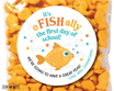 O-Fish-Ally First Day of School, Goldfish Back To School Stickers or T ...